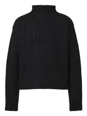 Rick Owens Turtle Cashmere And Silk Sweater - Black