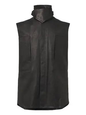Rick Owens Sl Leather Vest - Black