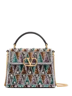 Valentino Garavani Vsling Embroidered Mini Handbag Multicolour