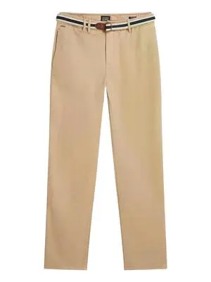 Scotch & Soda Warren Belted Chino Trousers - Neutrals