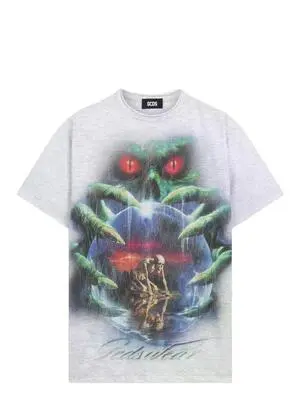 Gcds Graphic-print T-shirt - Grey