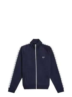 Fred Perry Logo-tape Track Jacket - Blue
