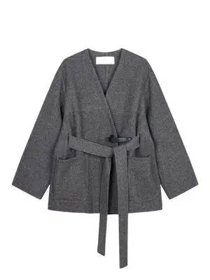JNBY Belted Wool Coat - Grey