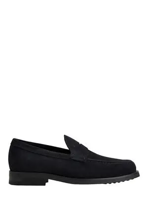 TOD'S Loafers In Suede Blue