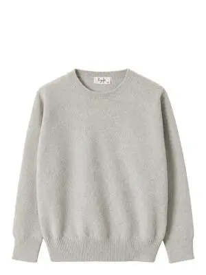 IL GUFO Round Neck Sweater Gray