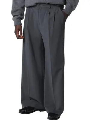THESTROY Dark Inno Trousers In Wool Blend - Grey