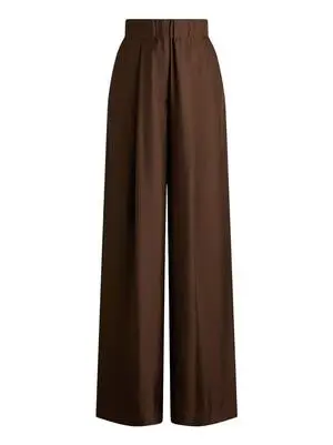 Scanlan Theodore Silk Twill Trouser - Hazel