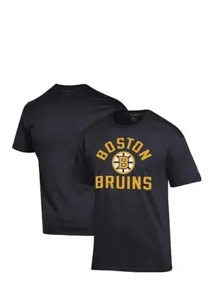 Champion Boston Bruins Primary Logo Jersey T-shirt - Black