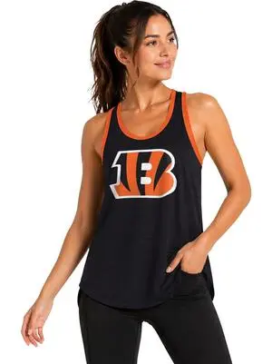 G-III 4HER BY CARL BANKS Cincinnati Bengals Tater Ii Racerback Tank Top - Black