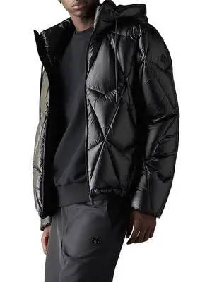 Moose Knuckles Iceberg Quilt Down Puffer Jacket - Black