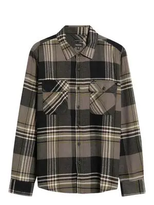 Brixton Bowery Plaid Flannel Shirt - Black/multi