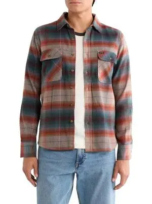 Brixton Bowery Cotton Blend Flannel Shirt - Multi Shadow