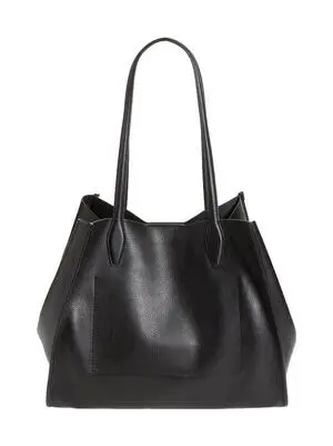 Madewell The Lexington Leather Tote - True Black