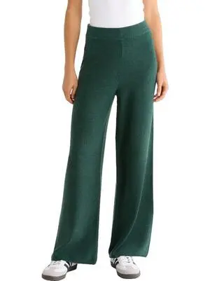 Marine Layer Chalet Cotton Blend Knit Pants - Pine