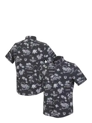 Reyn Spooner Oakland Raiders Gridiron Classics Throwback Kekai Performance Button-down Shirt - Black