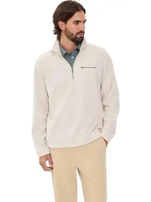 Vuori Aspen 1/2 Zip Sweatshirt - Bone