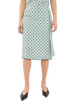 Marni Silk Midi Skirt - Mint