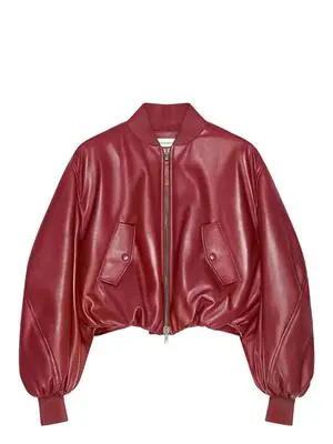 GIVENCHY Cropped Cocoon Bomber In Nappa Leather