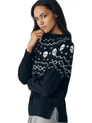 Beach Riot Elizabeth Sweater - Black Pattern