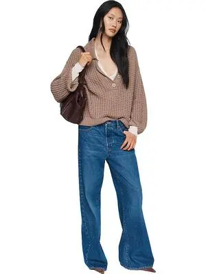 Good American Vtage Low-rise Wide-leg Jeans - Trace
