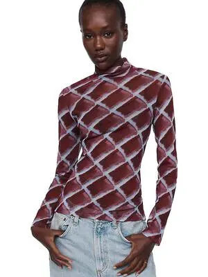 ALIGNE Phoenix Mock Neck Top - Multi