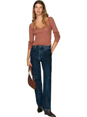 AGOLDE 90s Pch Waist High Rise Straight Jeans