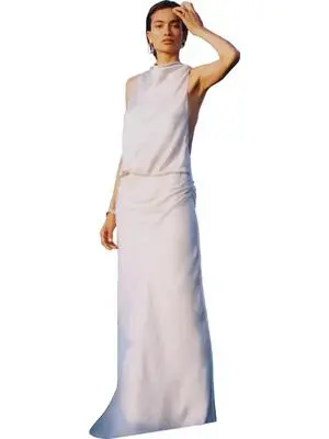 Bec & Bridge Juna Draped Maxi Dress - Silver