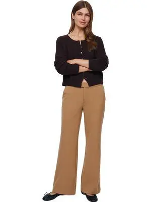 Anthropologie Mod Flared Trousers Pants Camel