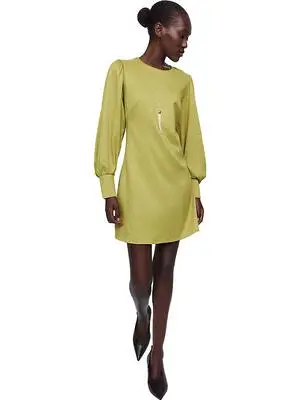 Anthropologie Sat Mi Dress - Lime