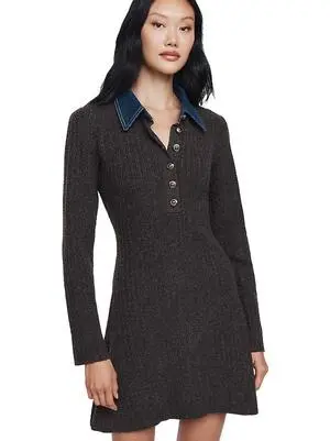 Love The Label Faye Sweater Mi Dress - Cedar