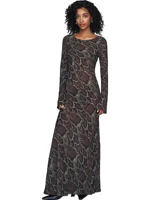 AFRM Jetta Maxi Dress Grey