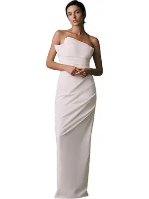 Rachel Gilbert Salma Strapless Gown Ivory