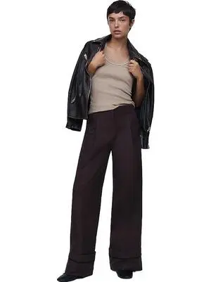 Maeve High-cuff Cho Trousers Pants - Java