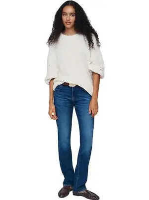 7 For All Mankind Mid-rise Straight Jeans - Current