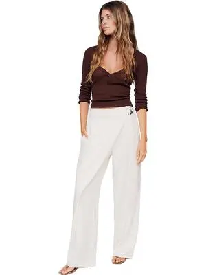 WHITEROOM + CACTUS Front Buckle Trousers Pants