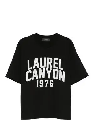 Amiri Mini Logo Graphic Cotton Crewneck T-shirt - Nero