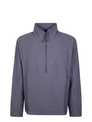 PAS NORMAL STUDIOS Pas Normal Studios Men's Off-Race Boiled Wool Half-Zip Nero