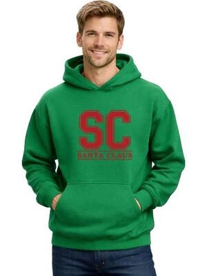 SIMPLY SAGE MARKET Santa Claus Initials Hoodie - Grass
