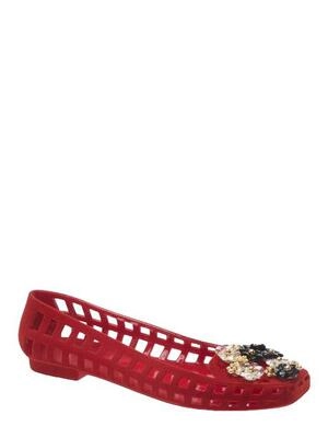 HEAVENLY JELLY Aura Jelly Ballet Flat - Red