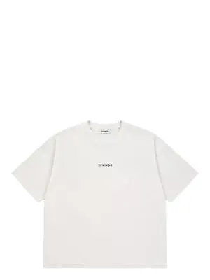 SEWMOD Logo-print Drop-shoulder T-shirt - Neutrals