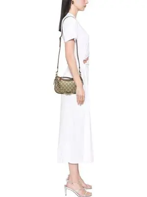 GUCCI 2000-2015 Small Gg Supreme Emblem Shoulder Bag Satchel