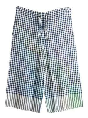 PERO Gingham Loose-fit Trousers