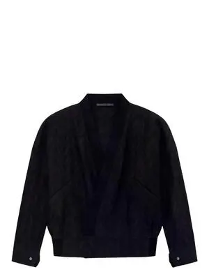 GIORGIO ARMANI Geometric-jacquard Bomber Jacket