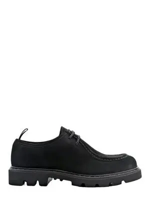 FABI Suede Derby Shoes Black