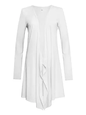 AUDREY VALLENS Avlw Rib Kimono Cardigan White