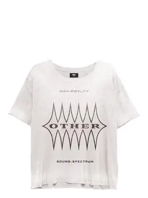 OTHER UK High Fidelity Decay T-shirt Aged Bone - White