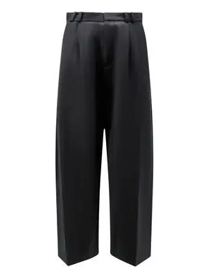 Studio Nicholson Oversized Wool Blend Pants - Black