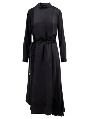 SACAI Dress With Satin Inserts