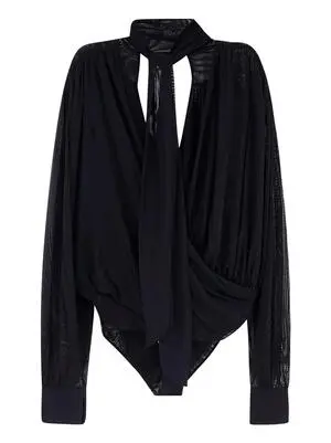 AMAZUIN Keila Sheer Stretch Tulle Bodysuit