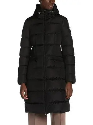Moncler Avocette Down Long Puffer Coat - Black